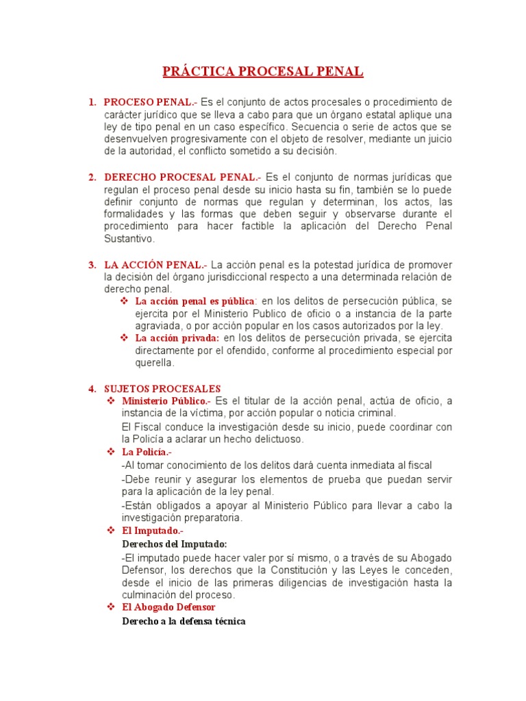 PRÁTICA PROCESAL PENAL | PDF | Derecho penal | Ley procesal