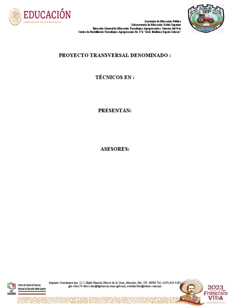 Portada Proyecto Transversal | PDF