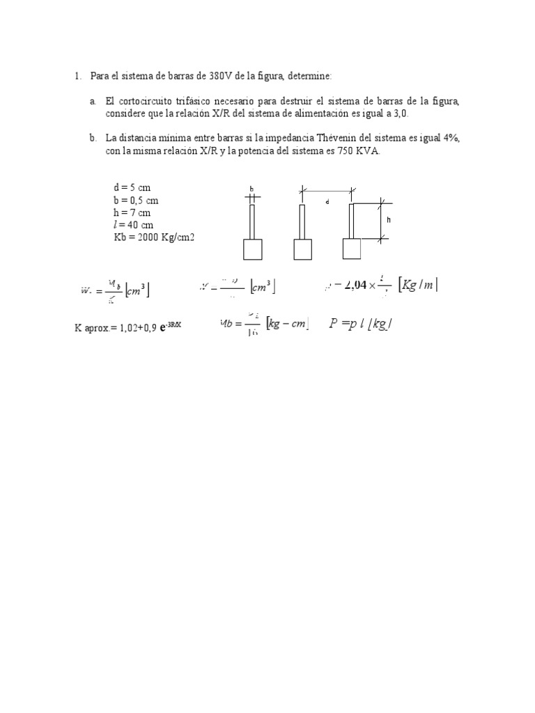 2 Dimesionamiento De Barras Pdf Ciencia Y Matemática