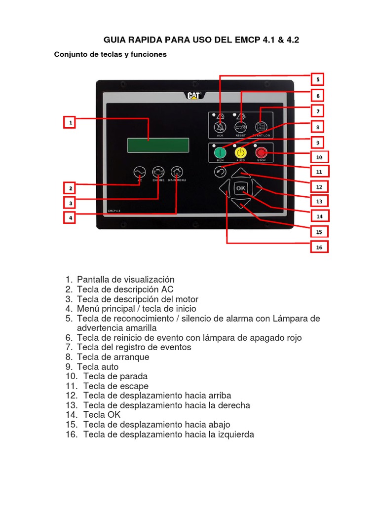 Guía Rápida EMCP 4.1 y 4.2 | PDF
