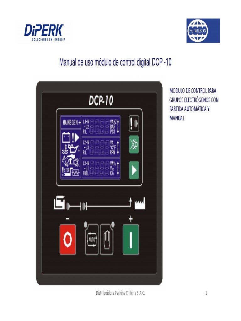 Instructivo Operacion Módulo DCP-10 Diperk | PDF | Diodo emisor de luz ...