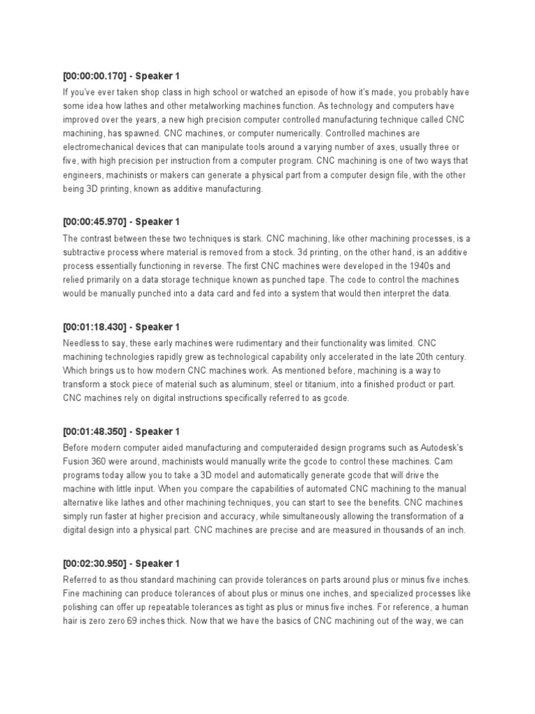 CNC Machining Basics Explained | PDF | Machining | Numerical Control