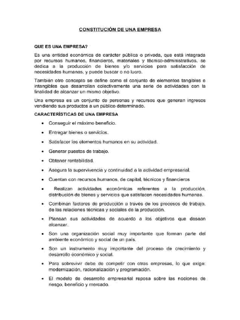 Constitucion de Una Empresa Consructora en El Peru | PDF