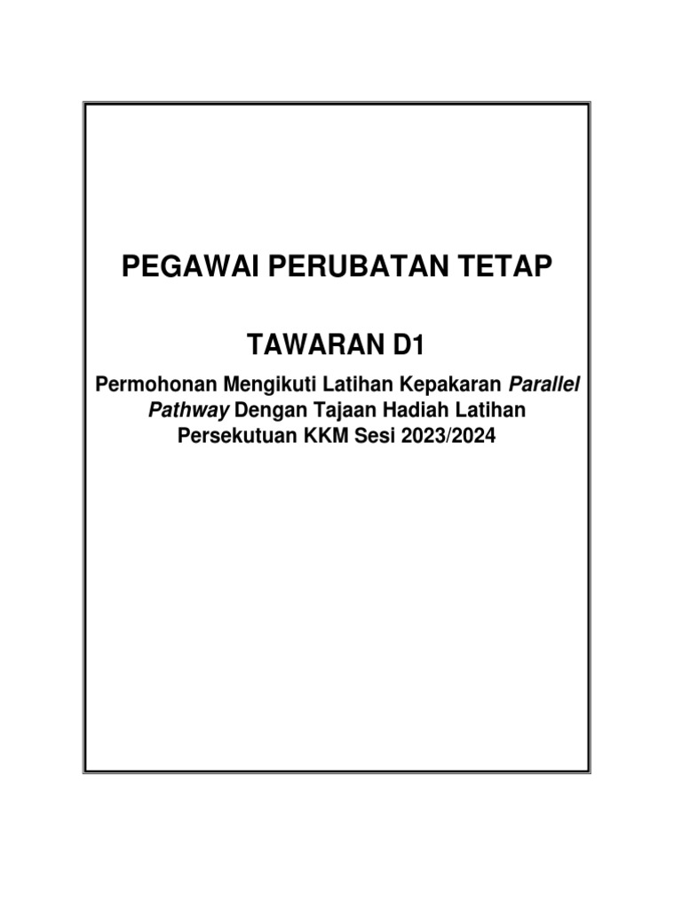 Tawaran HLP KKM Sesi 2023/2024 | PDF