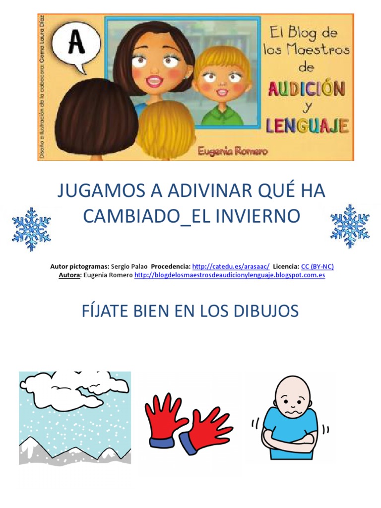 Jugamos Percepcion Visual - El Invierno | PDF
