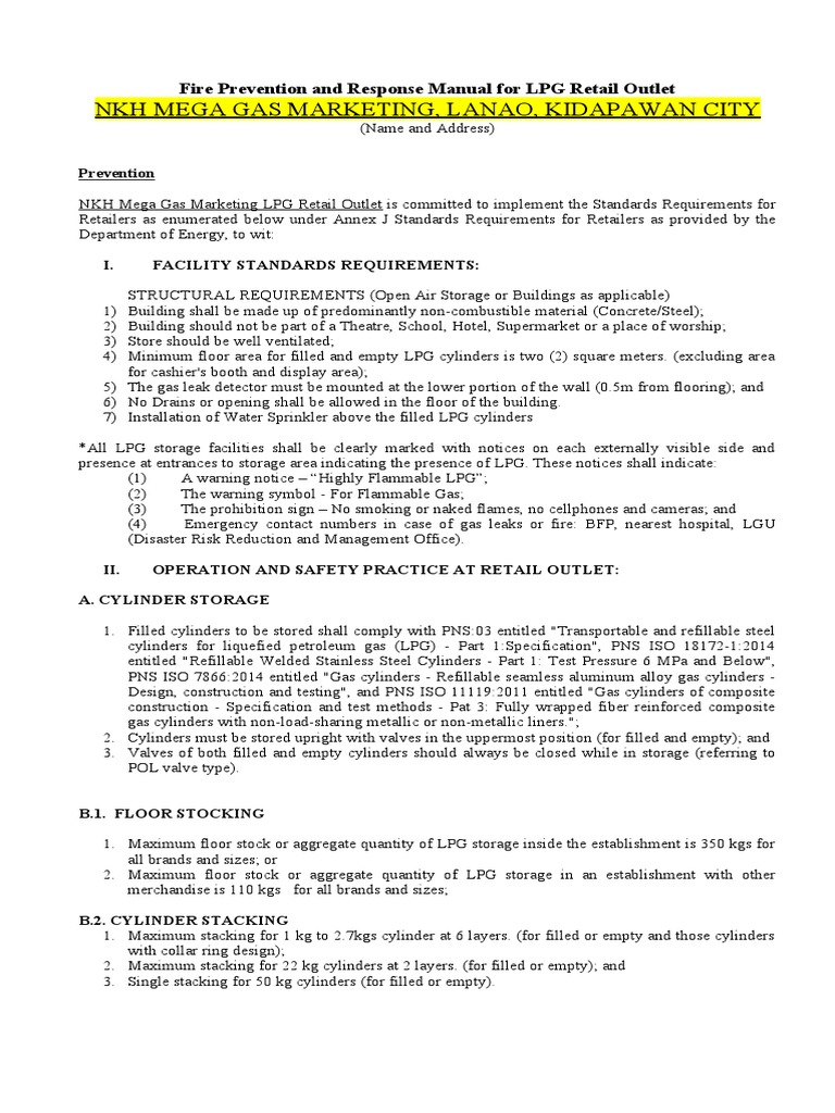 6.13.R-D. Editable Sample Fire Prevention and Response Manual March 3 ...