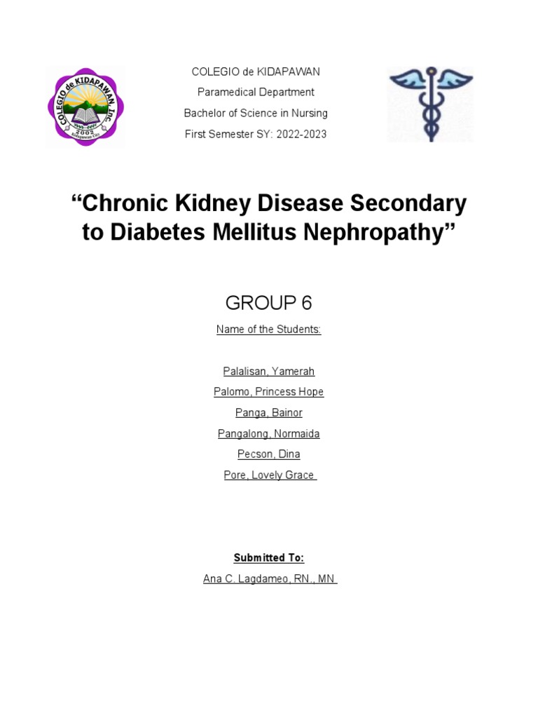 Final Case - Ckd-To-Dmn | PDF | Chronic Kidney Disease | Kidney Disease