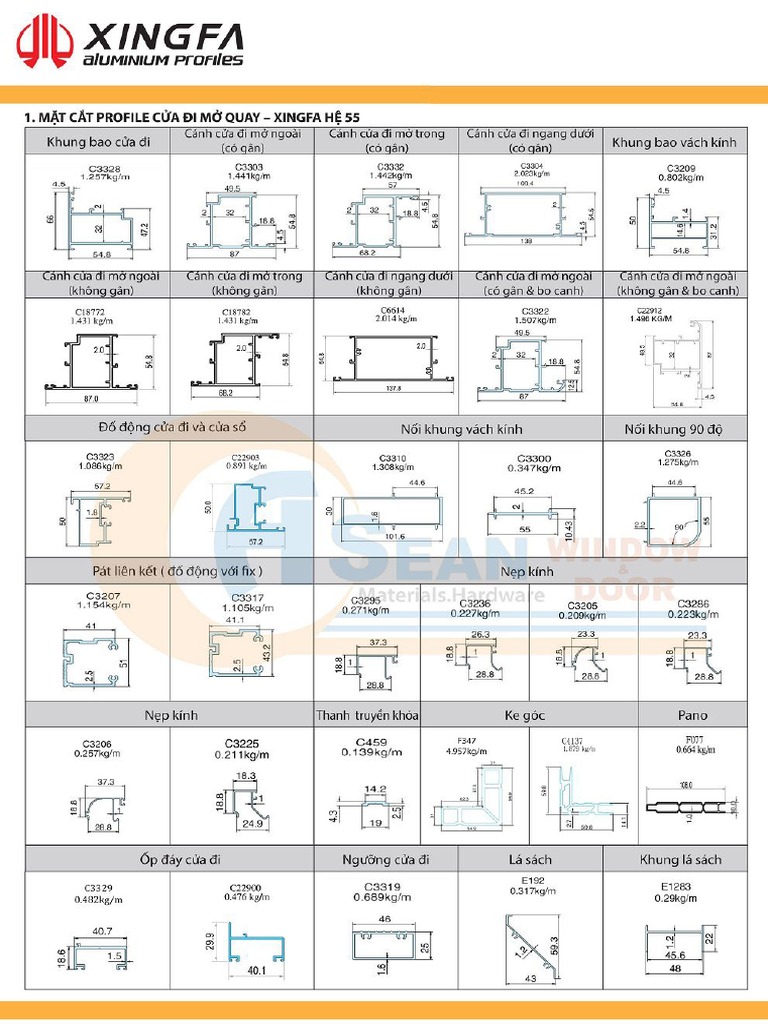 Catalog Xingfa 2022 | PDF