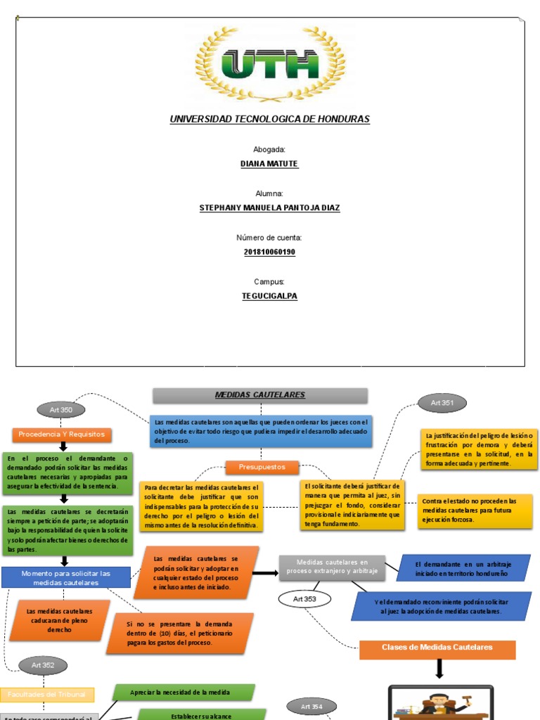 Mapa Conceptual Medidas Cautelares | PDF