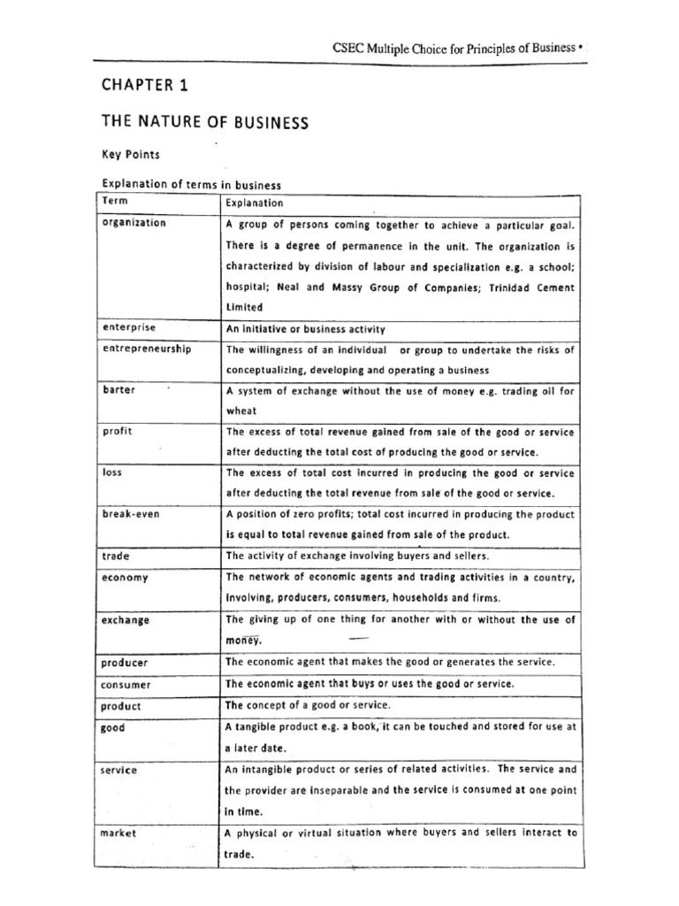 POB Section1 Nature of Business | PDF
