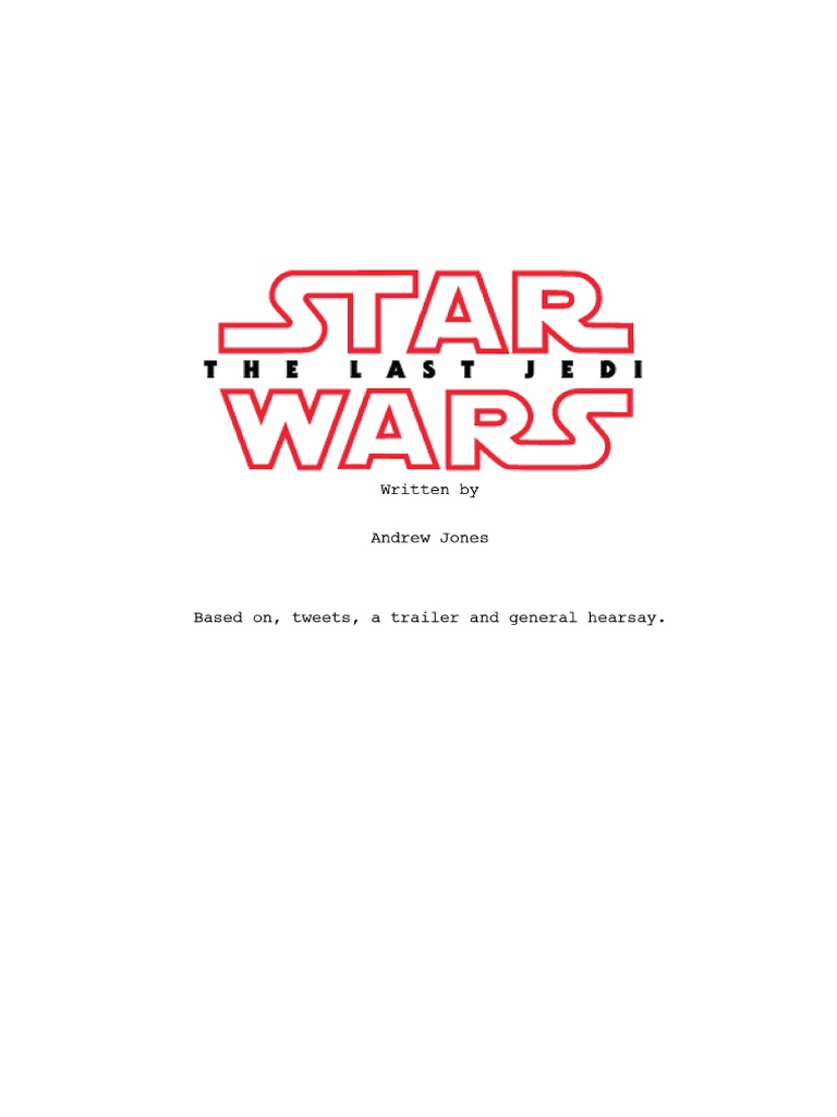 Last Jedi Script 1 | Download Free PDF | Jedi | Star Wars