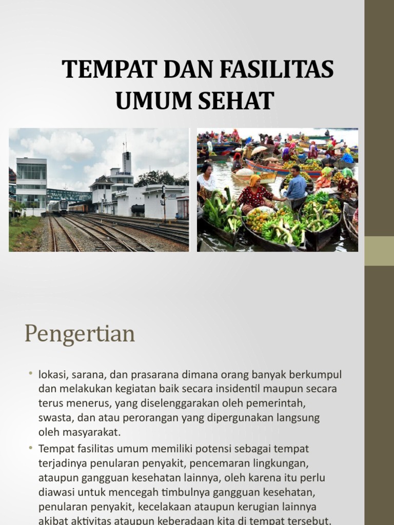 Tempat Dan Fasilitas Umum Sehat | PDF | Teknologi & Rekayasa