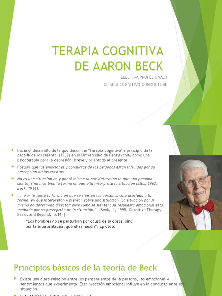 Terapia Cognitiva de Beck | PDF | Pensamiento | Las emociones