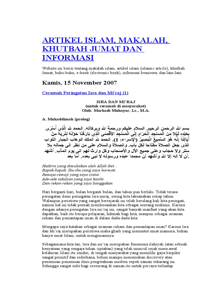 Artikel Islam | PDF | Sejarah | Agama & Spiritualitas