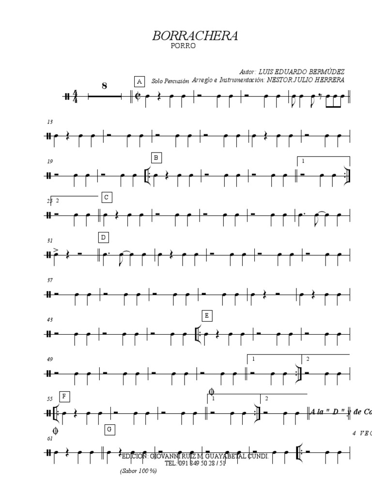 Borrachera Bombo | PDF