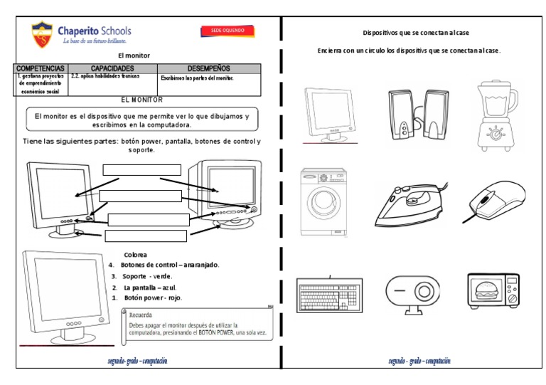 Partes del Monitor para Niños | PDF
