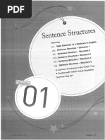 The Five Sentence Structures (SV, SVC, SVO, SVOO, SVOC) | PDF | English ...