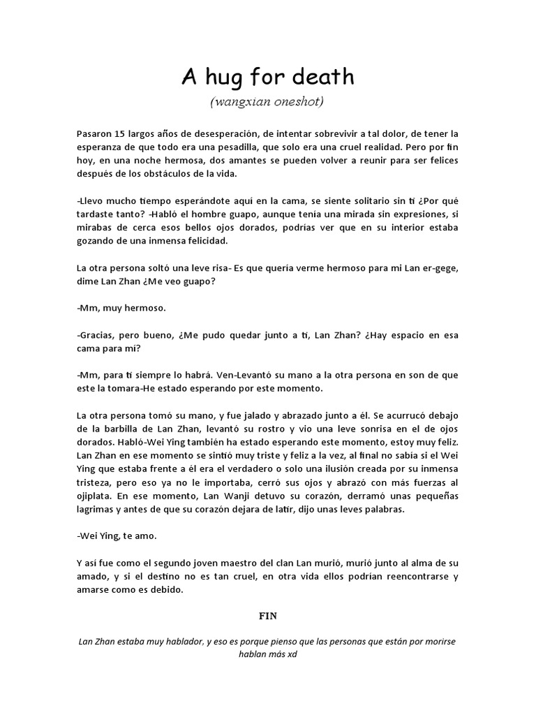 A Hug For Death | PDF