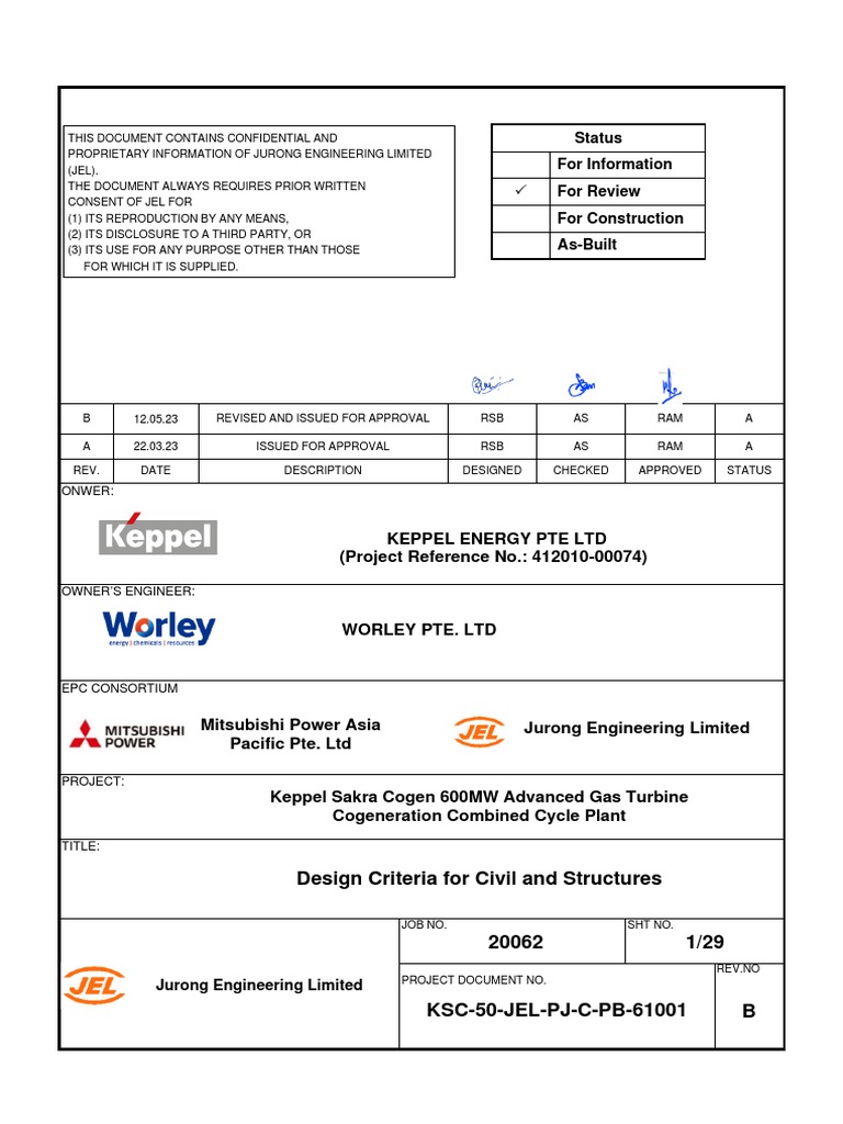 Design Criteria for Cogen Plant Structures | PDF | Structural ...