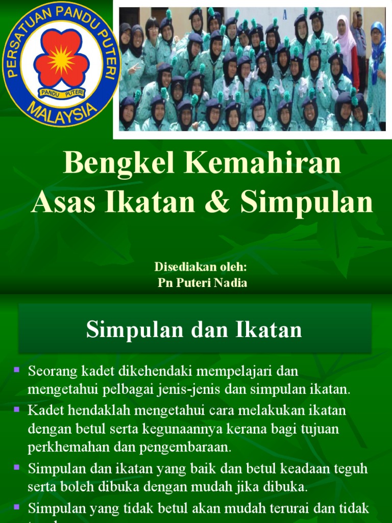 Jenis Jenis Ikatan Pandu Puteri | PDF