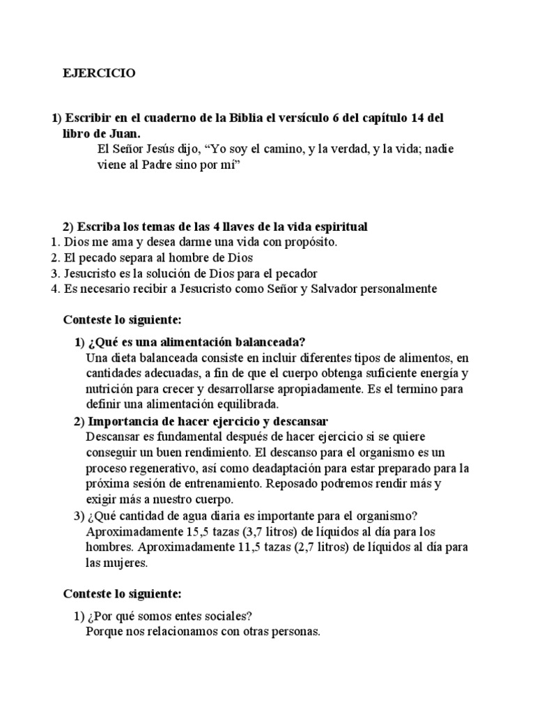 Preguntas Del Esquema | PDF | Pecado