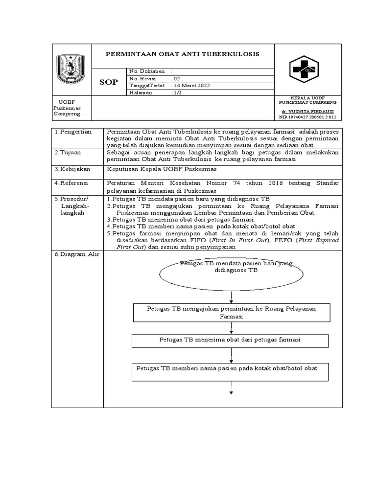 2.018.03.10 Sop - Ukpp.rtb Permintaan Oat | PDF