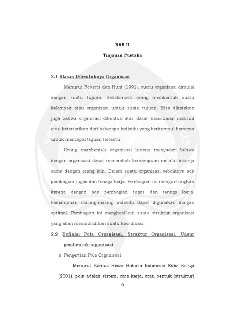 Alasan Membentuk Organisasi | PDF