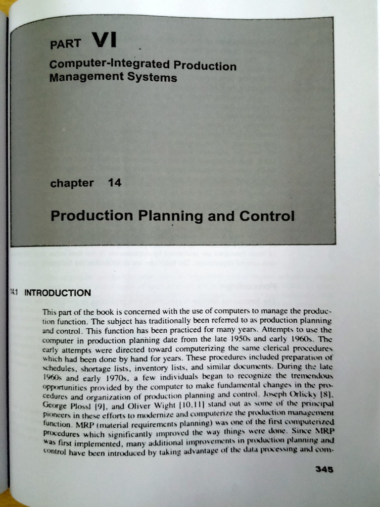 Computer Integrated Production Management System Scanned Notes | PDF ...