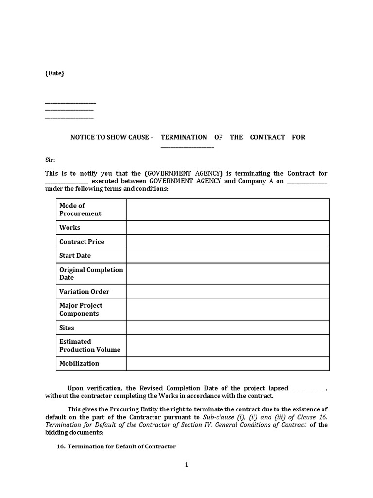 Notice To Show Cause | PDF | Civil Law (Legal System) | Business