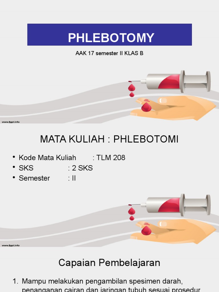 Phlebotomy Darah Kapiler | PDF