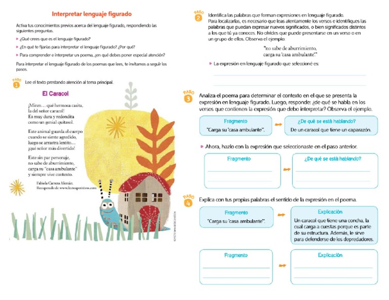 Interpretar Lenguaje Figurado | PDF