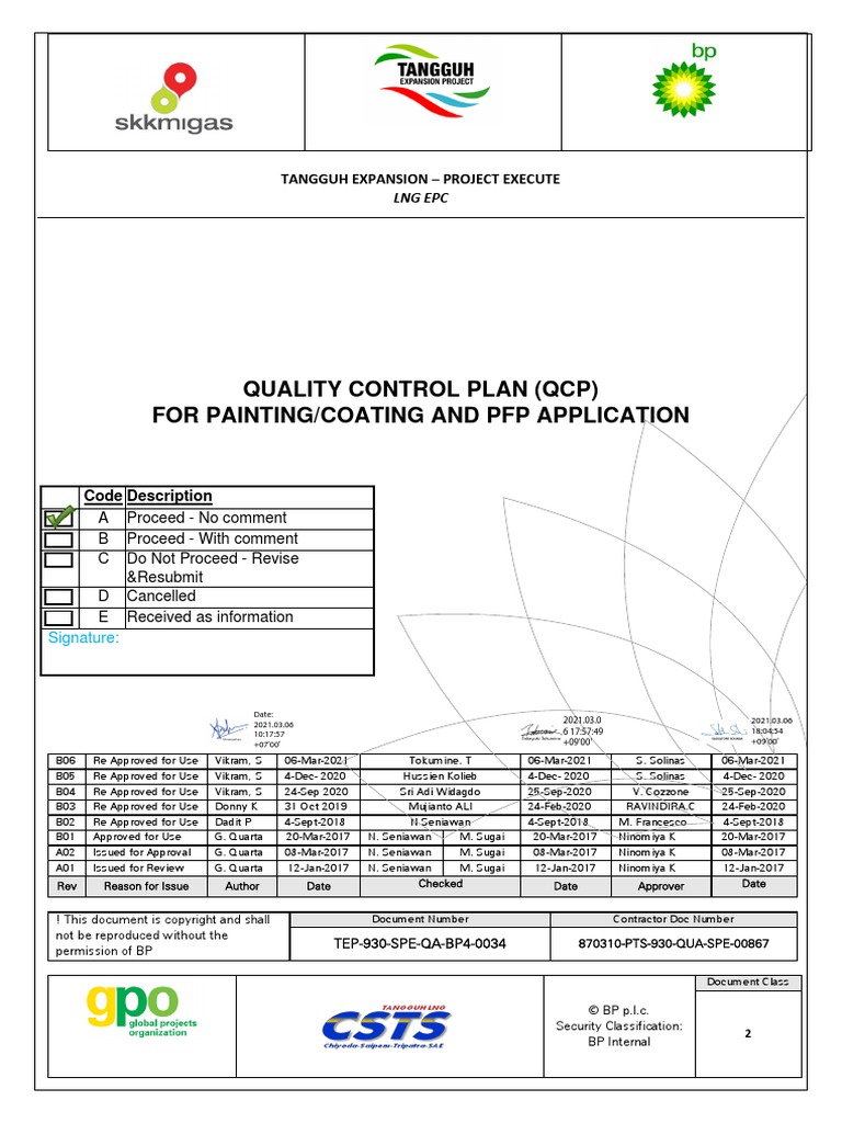 Tep 930 Spe Qa BP4 0034 - B06 | PDF | Specification (Technical Standard) | Materials