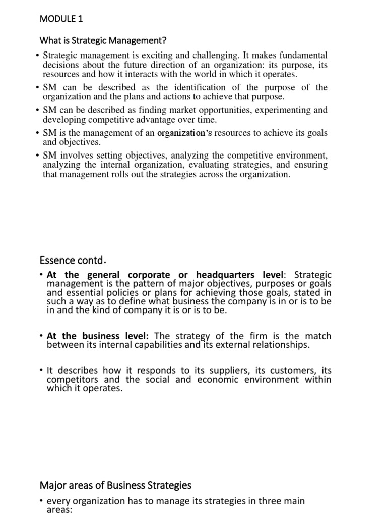 Understanding Strategic Management | PDF | Corporate Governance ...
