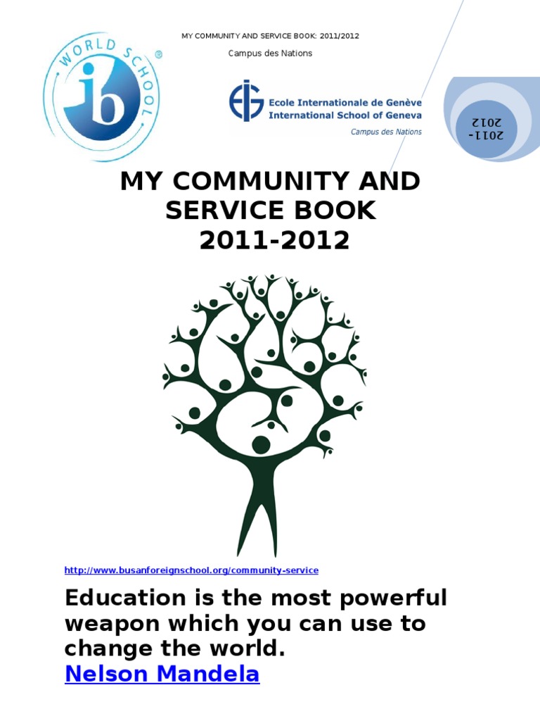 Community and Service Book 2011-2012 | PDF | Learning | Cognition