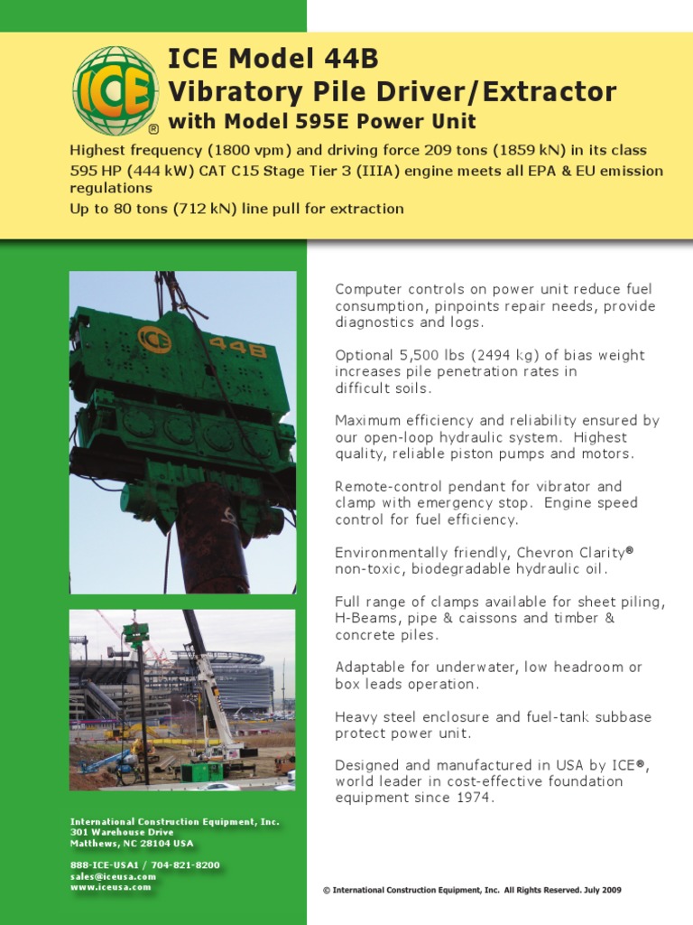 ICE 44B Vibro Hammer (1) | PDF