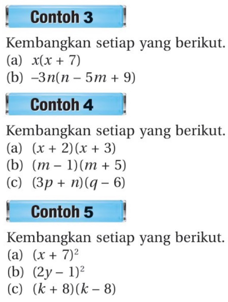 Bab 2 - Pemfaktoran Dan Pecahan Algebra | PDF