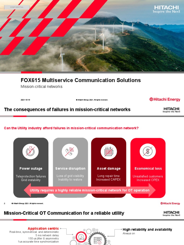 Hitachi Energy - FOX615 Mission-Critical Networks | PDF | Computer ...