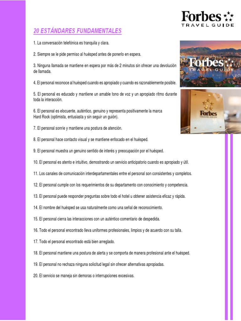 Estandares Fundamentales Forbes Esp | PDF