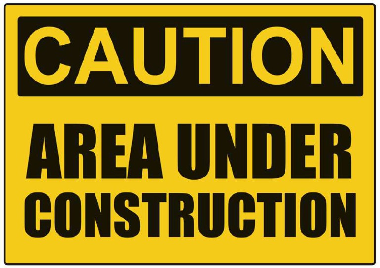 Caution Under Construction Sign Pdf
