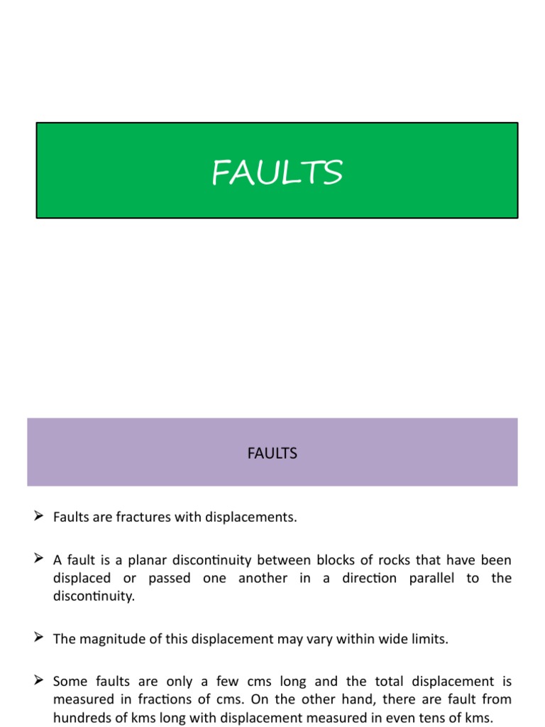 Types and Classification of Faults | PDF | Fault (Geology) | Plate ...