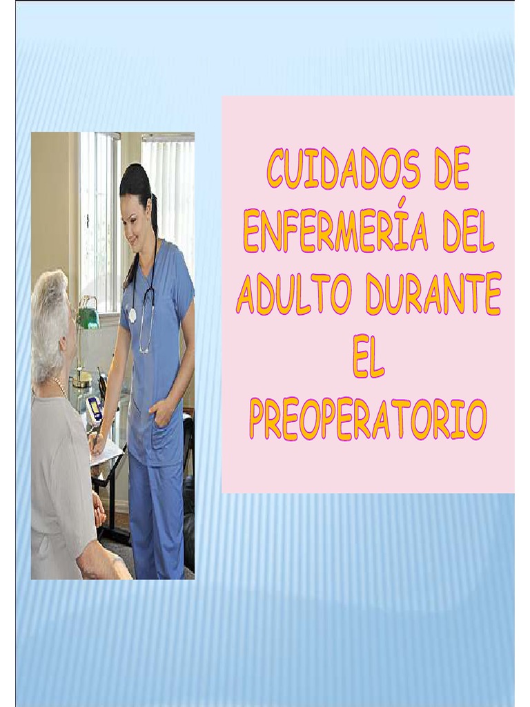 Cuidados Preoperatorios de Enfermería | PDF | Tos | Nutrición