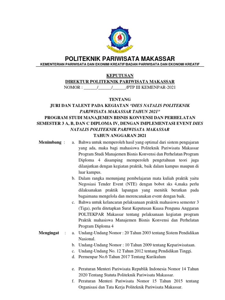 SK Juri Dan Talent | PDF