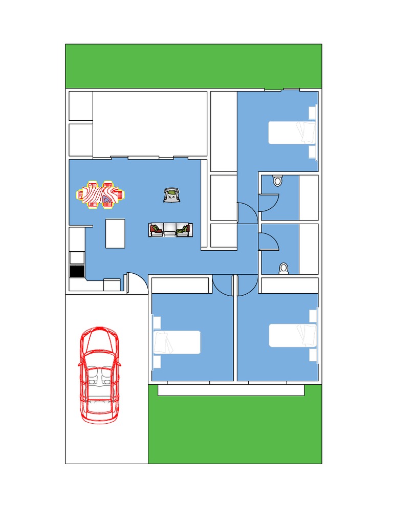 Plano casa de AutoCad | PDF