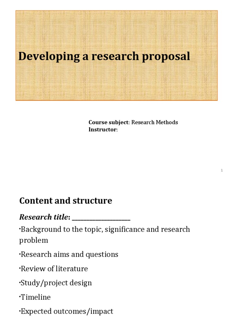 Writing A Research Proposal | PDF | Theory | Information
