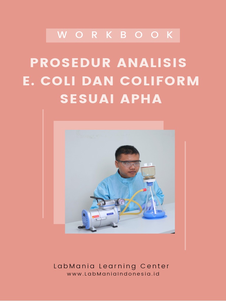 Workbook Prosedur Analisis E Coli Dan Coliform Metode APHA | PDF