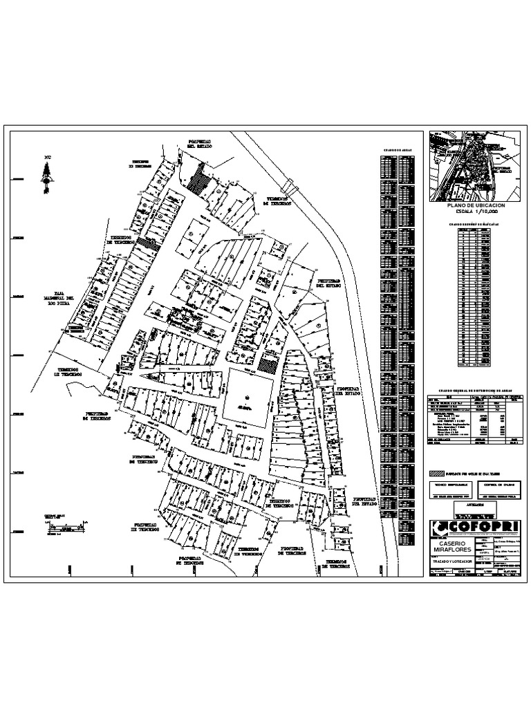 Plano de Cofopri Del Centro Poblado Miraflores en PDF | PDF