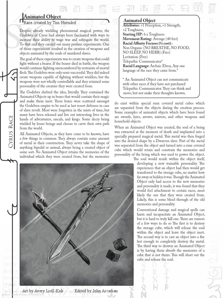 Animated Objects Race | PDF