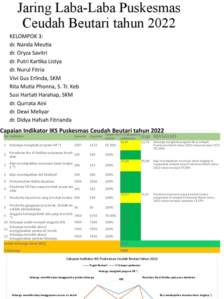 Jaring Laba-Laba Puskesmas Ceudah Beutari Tahun 2022 | PDF