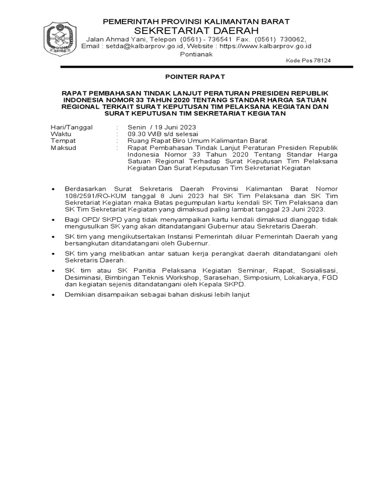 POINTER RAPAT 16 JUNI 2023 (1) | PDF