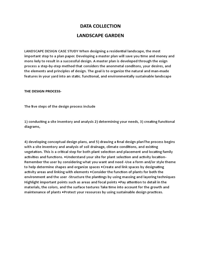 Case Study | PDF | Landscape | Sustainable Design